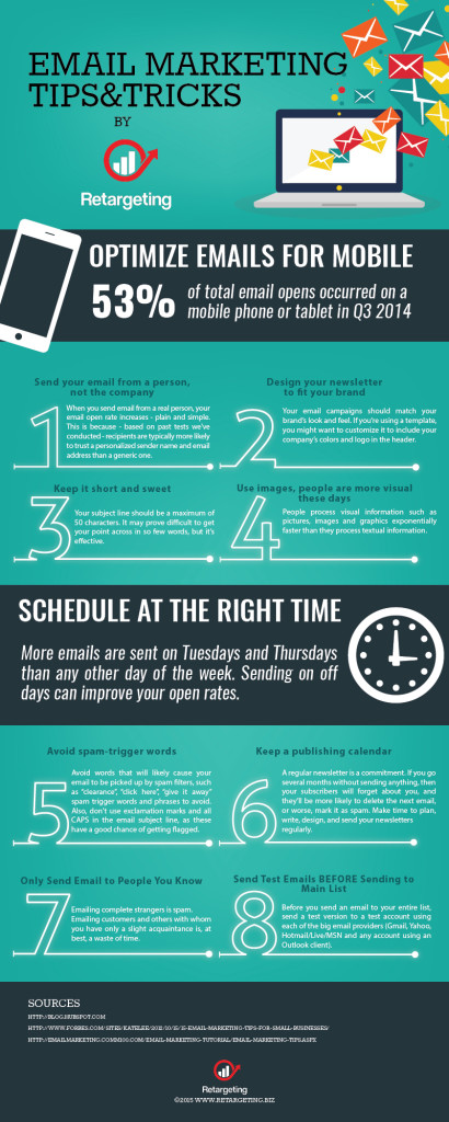 E-mail marketing tips & tricks [Infographic] - Retargeting Blog
